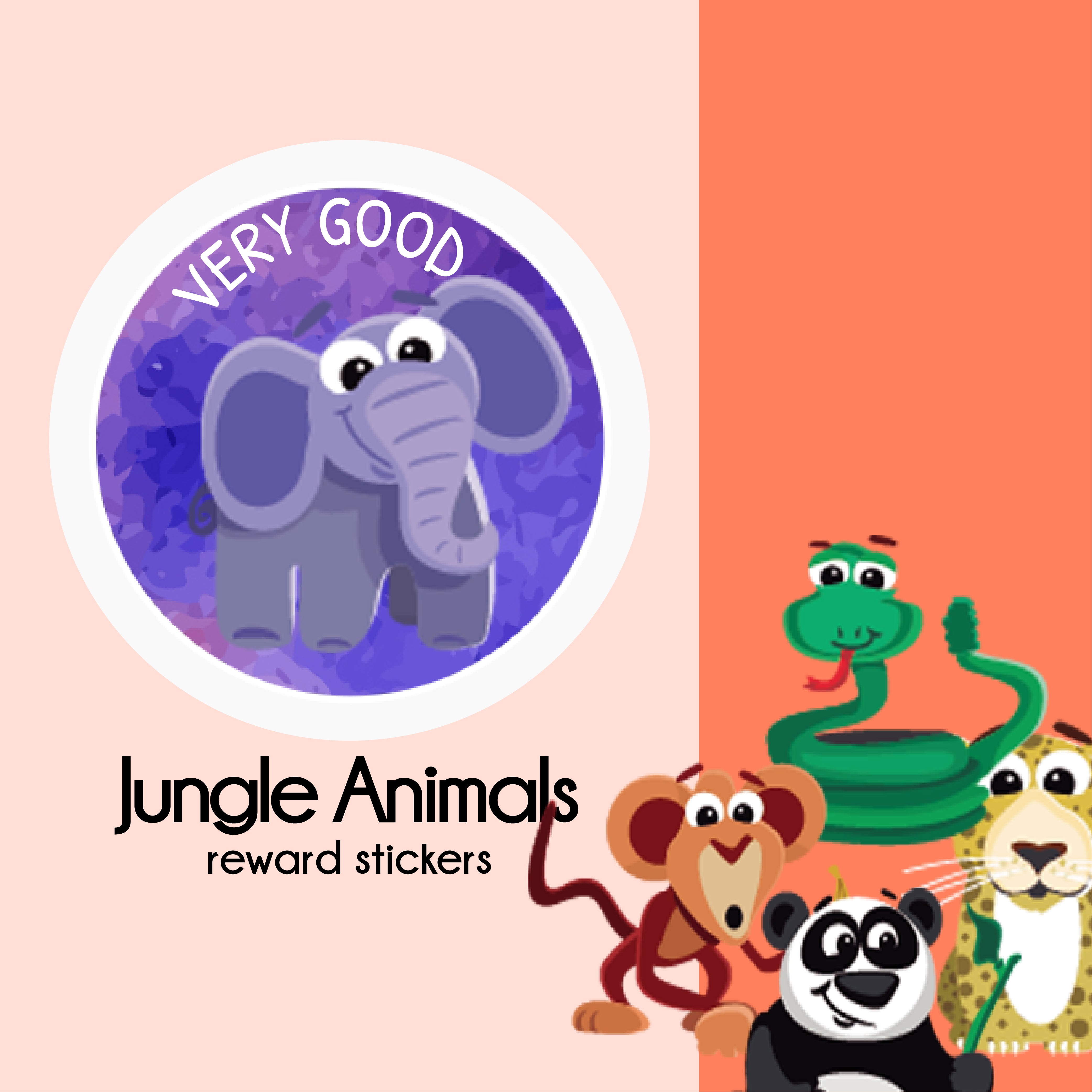 Jungle Animals | StickyBoo Reward Stickers – StickyBoo Stickers ...