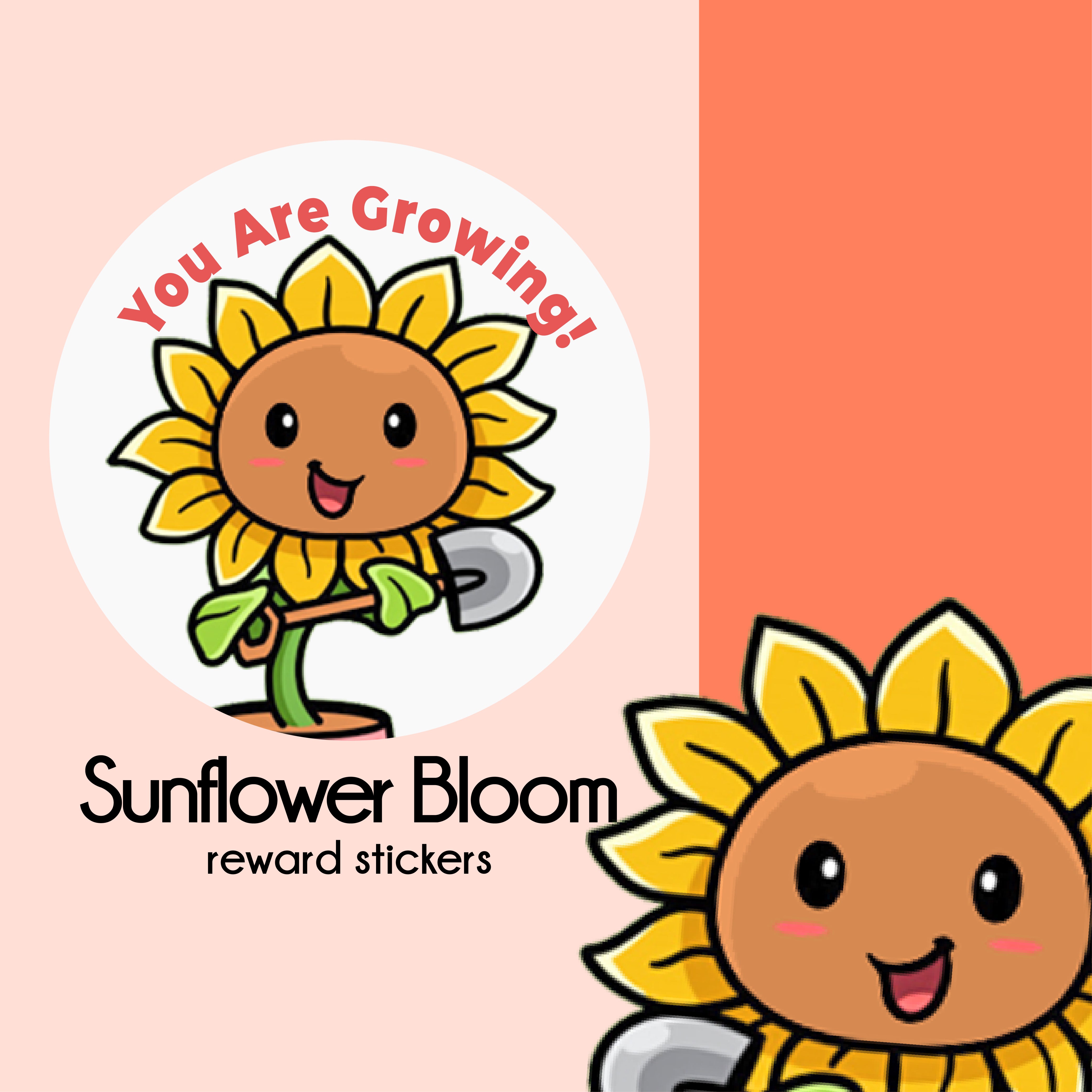 Sun Flower Bloom | Merit Stickers – StickyBoo Stickers - Reward ...