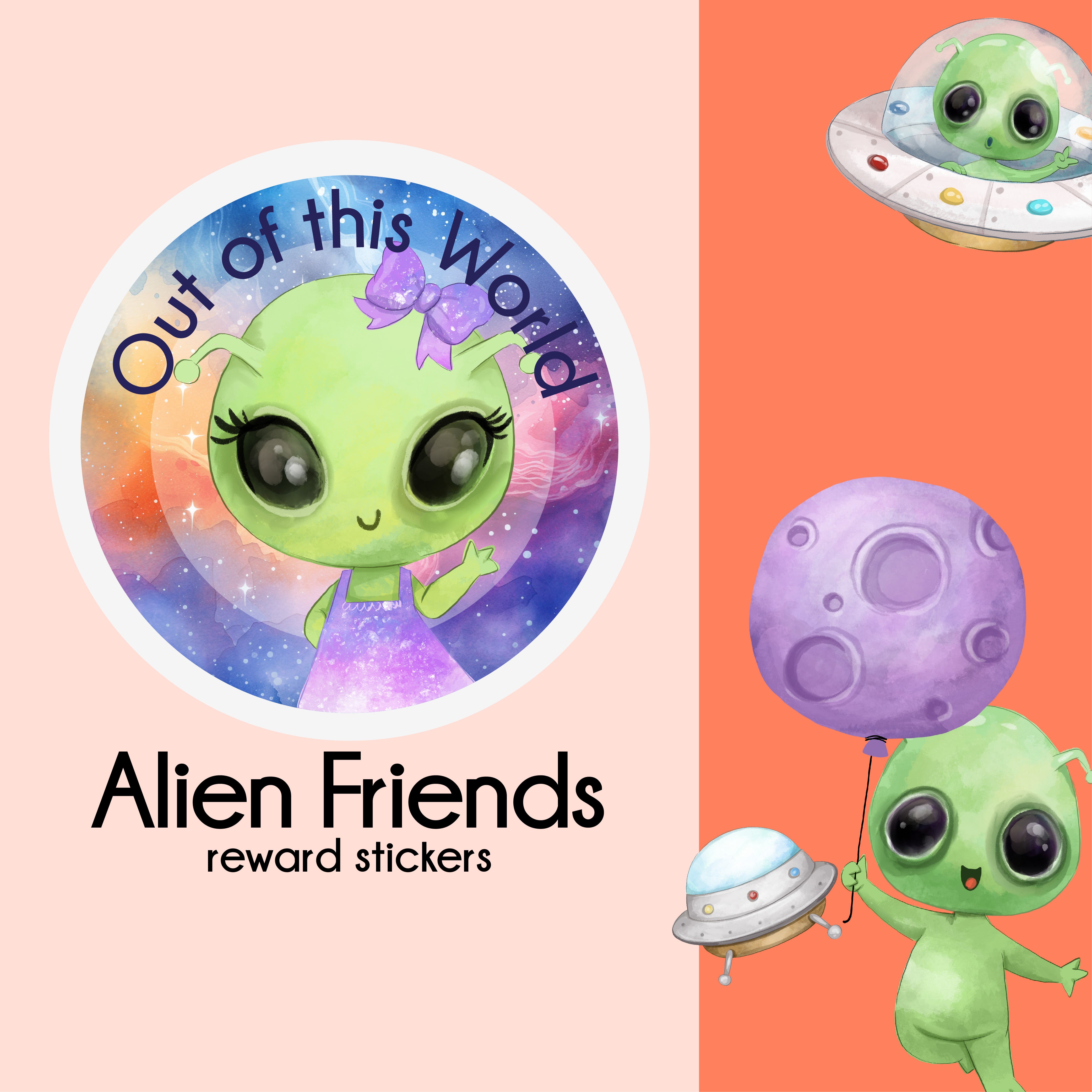 Alien Friends | Merit Stickers – StickyBoo Stickers - Reward, motivate ...