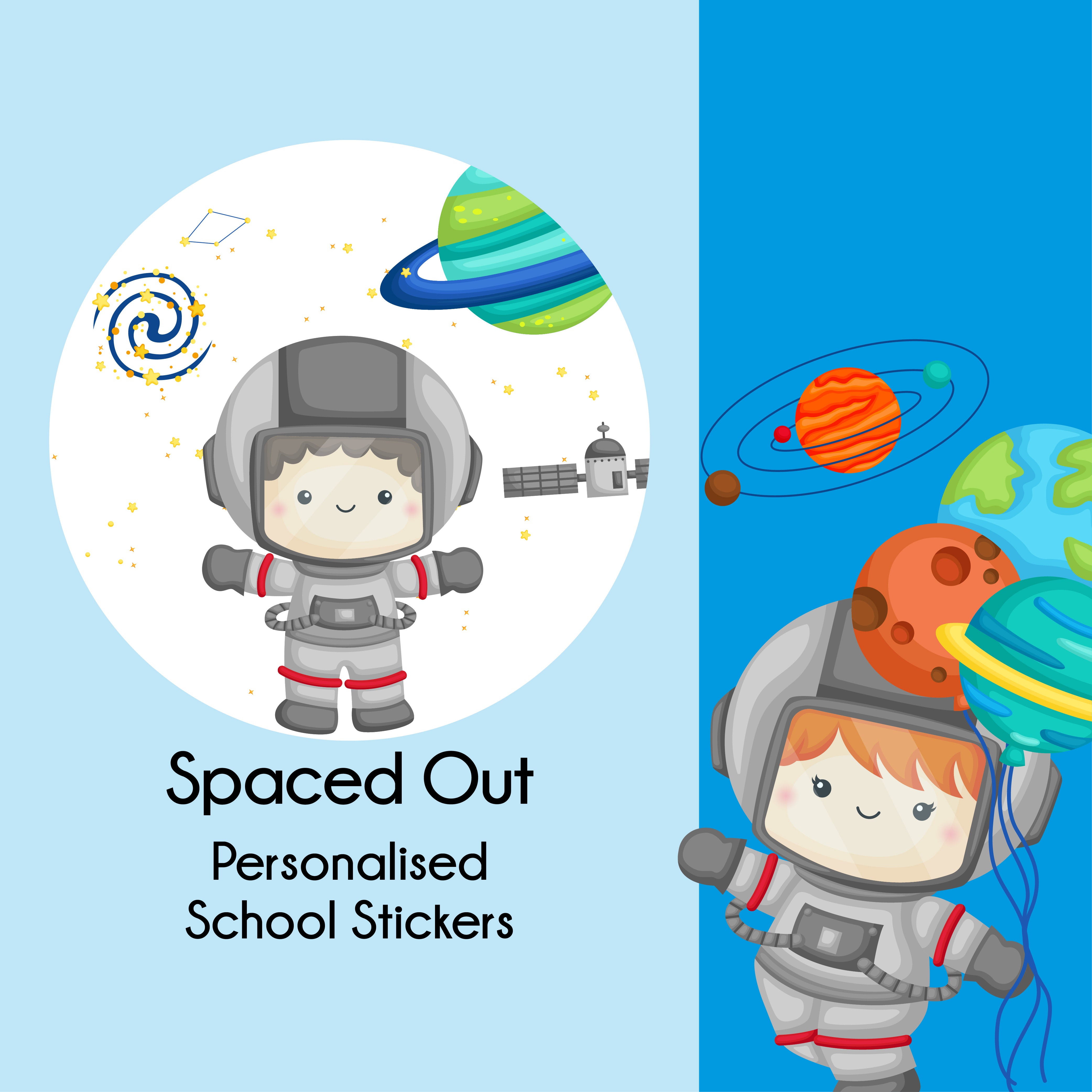 Spaced Out - School Labels – StickyBoo Stickers - Rewards Kids Love