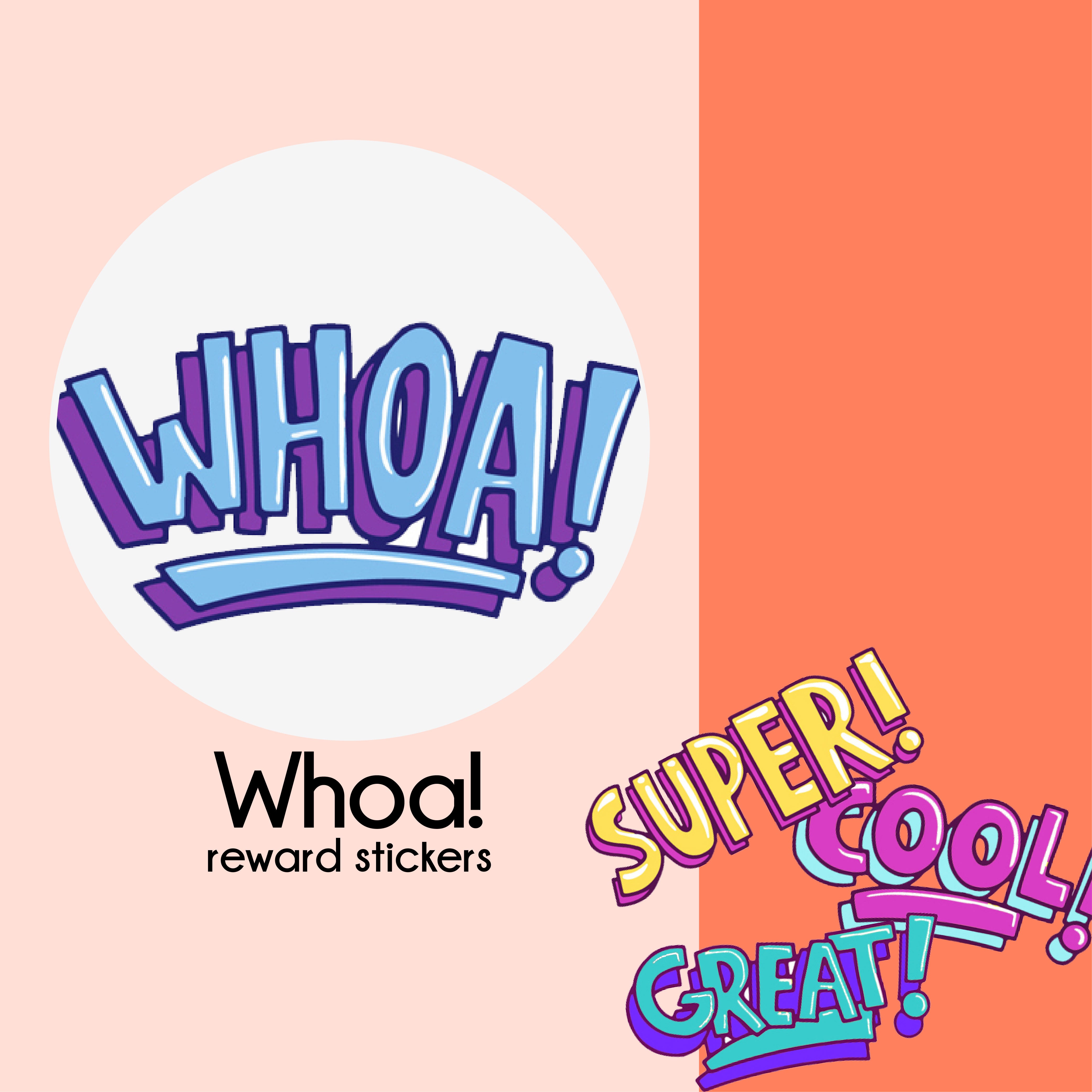 Whoa! Reward Stickers – StickyBoo Stickers - Rewards Kids Love